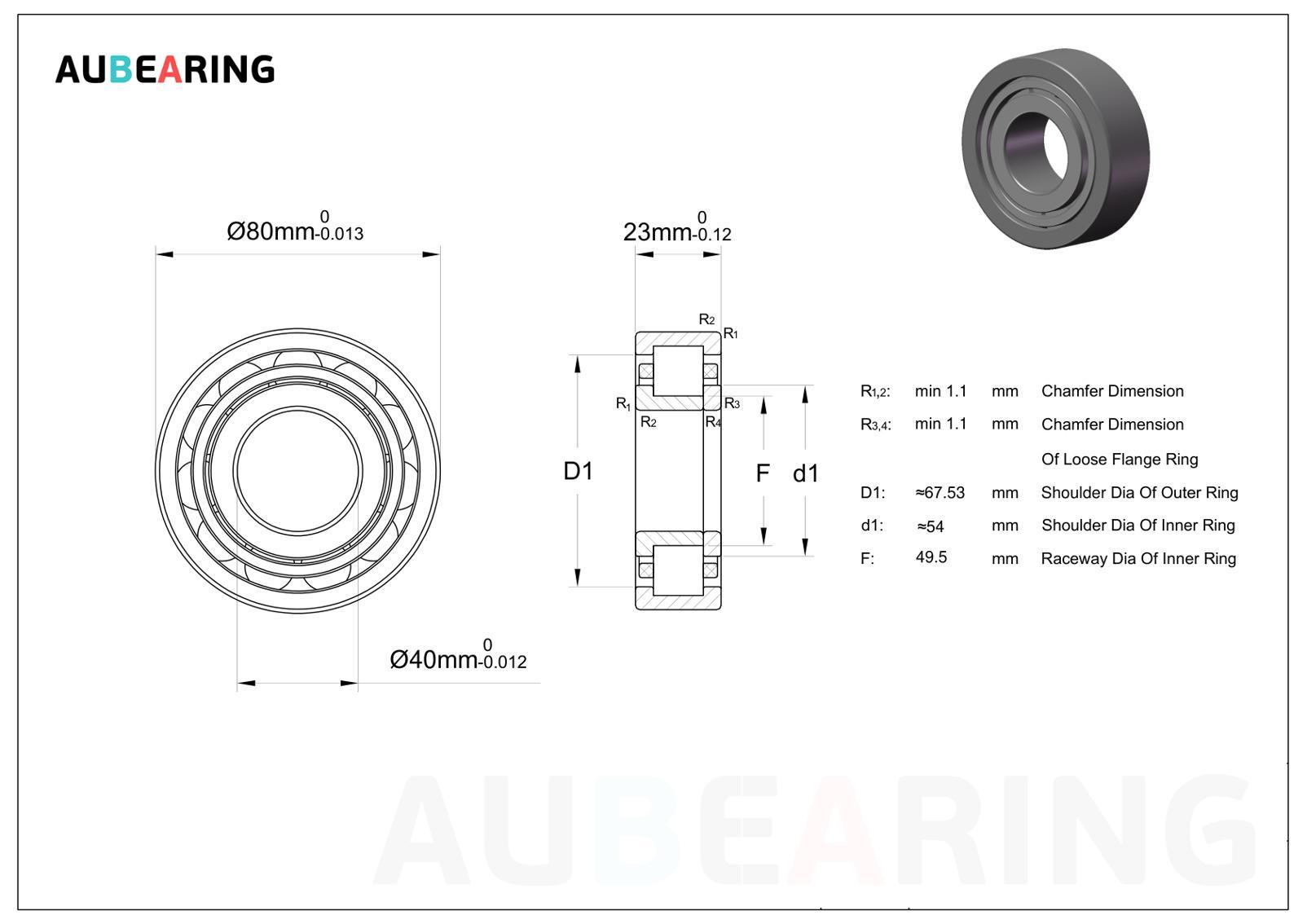 NUP 2208 ECP | Bearing Manufacturer & Supplier